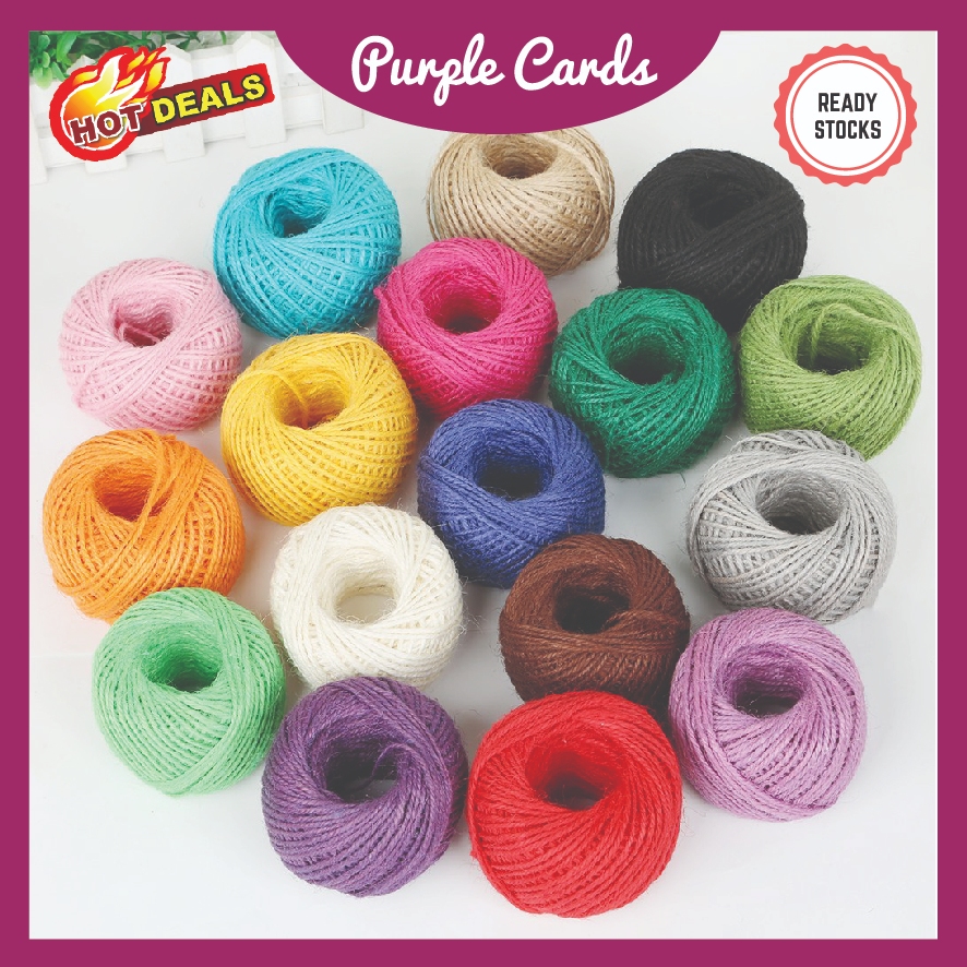 Jute String Color / Jute Rope Color / Jute Twine Color / Tali Guni ...