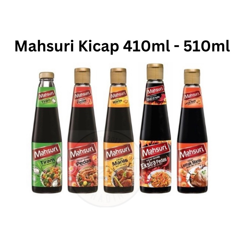 Mahsuri Kicap Manis/Kicap Manis Ekstra Pedas/Kicap Lemak Manis/Sos Tiram 410ml 510ml | Shopee ...