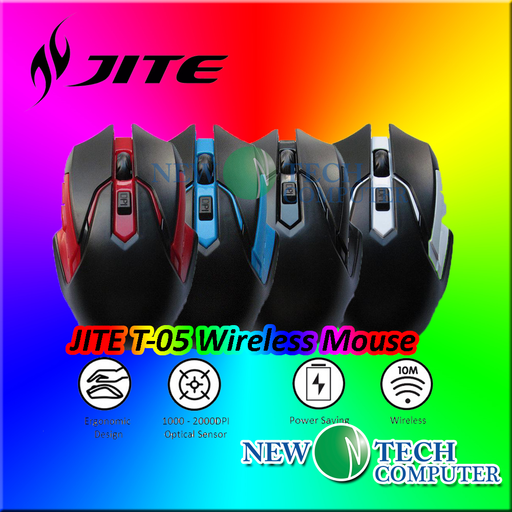 JITE T-05 T-06 T-10 WIRELESS GAMING Ergonomic Mouse for Office Home ...