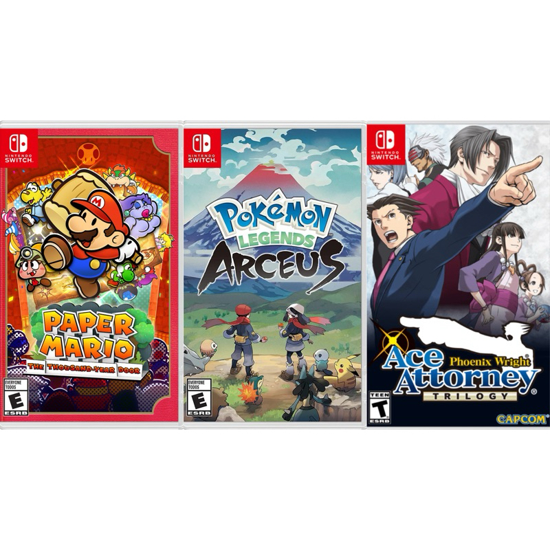 （Buy2Free1）（3in1）Nintendo Switch Pokemon Arceus，Phoenix Wright Ace ...