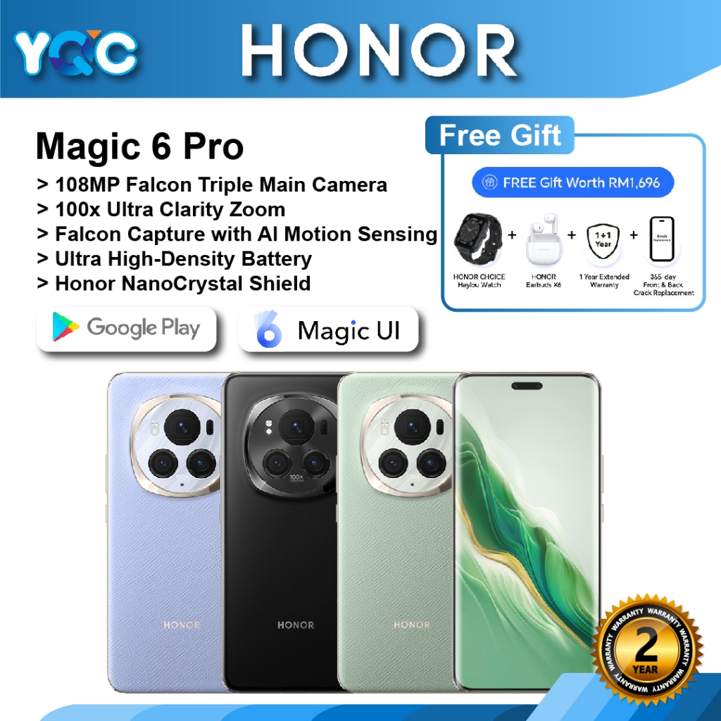 (NEW)HONOR Magic 5 5G [12 + 256] / HONOR Magic6 Pro (12GB+512GB ...