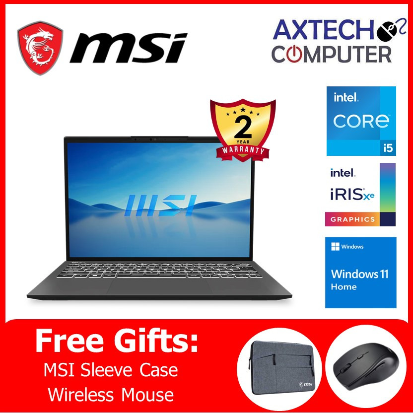 MSI Prestige 13Evo A13M-077 13.3'' FHD+ Laptop Stellar Gray ( I5-1340P ...