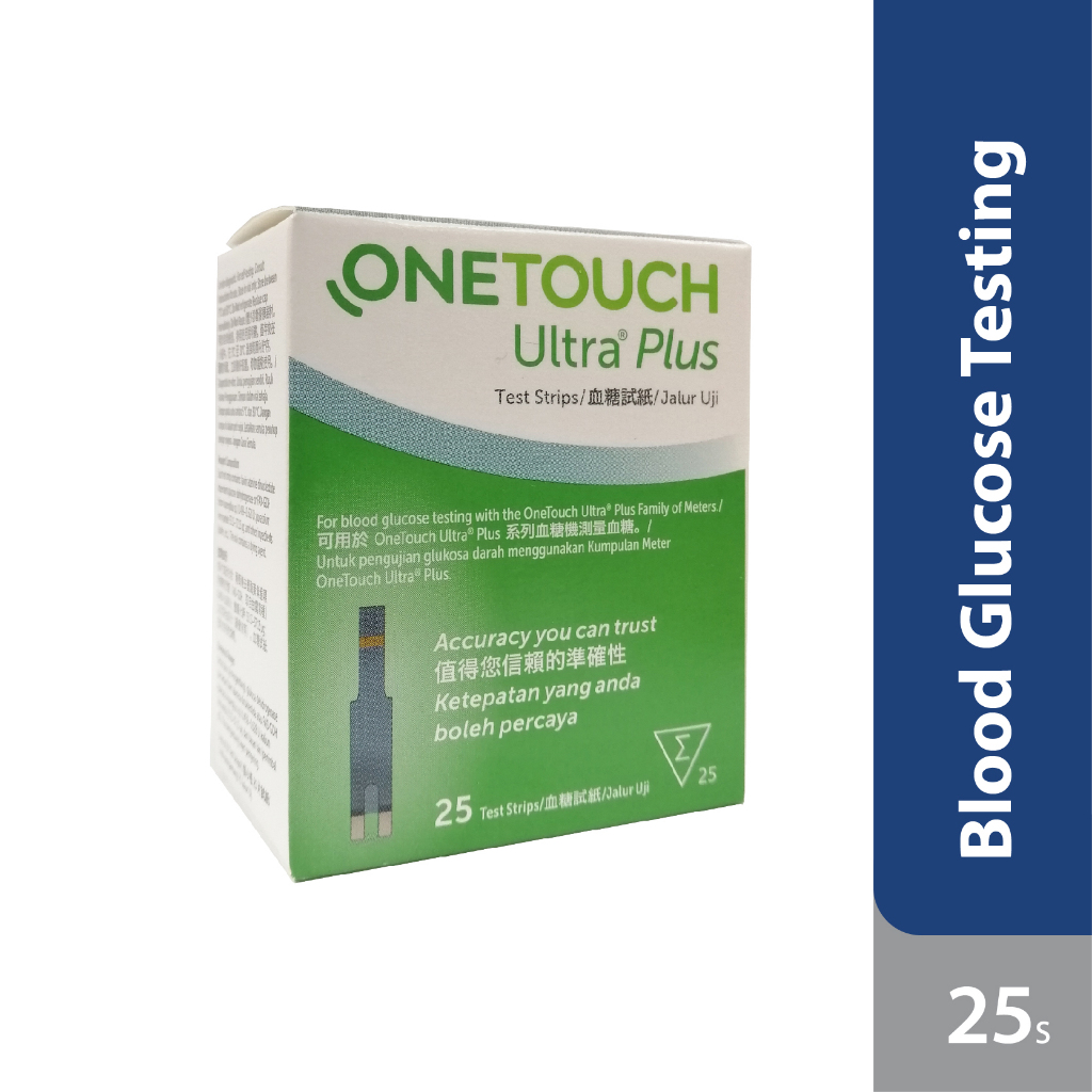 One touch Ultra Plus Test Strip 25's (EXP 31/07/2024) | Shopee Malaysia