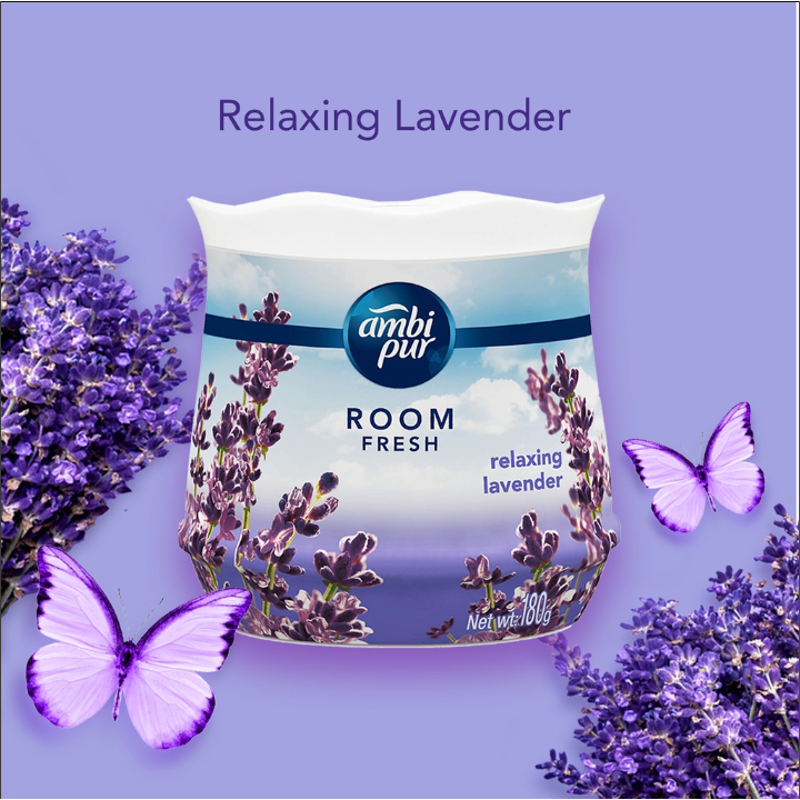 PEWANGI RUMAH AMBI PUR RELAXING LAVENDER AIR FRESHENERS GEL 180G（ EXP: MAY 2025 ） | Shopee Malaysia
