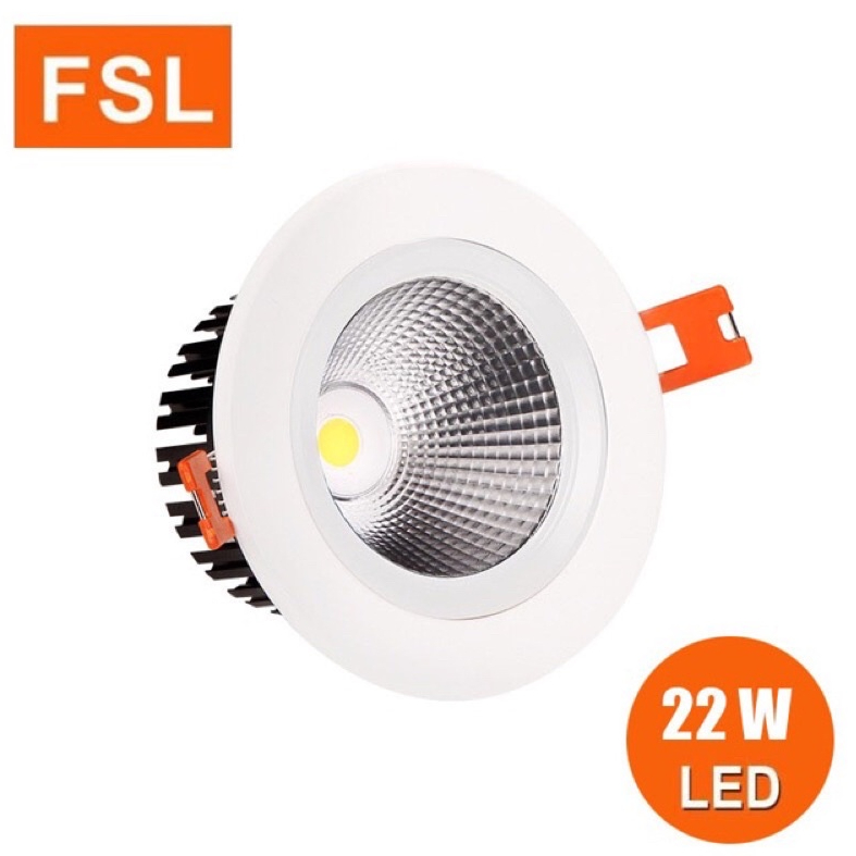FSL Recessed LED Ceiling Spotlight/Downlight 22W, 4000K NW Color ...