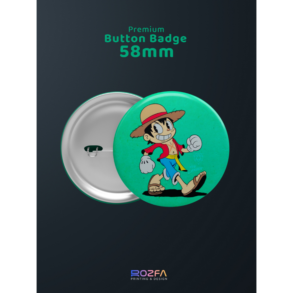 [Same Day Ship] Premium BUTTON BADGE 58MM PIN \ Custom Design \ NO MOQ ...