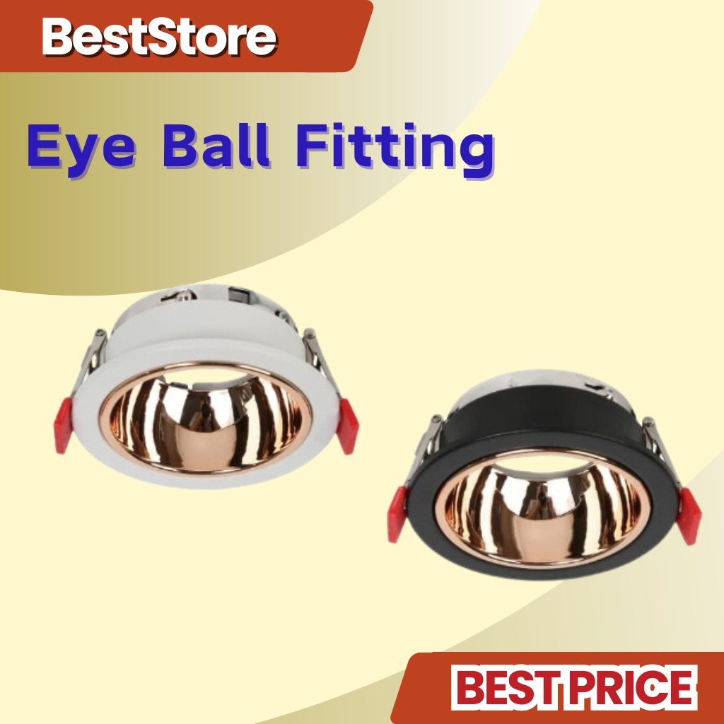 [Anti Glare] LED Eye ball Recessed Spotlight LED Eyeball GU10 Downlight ...