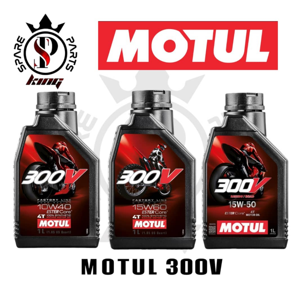 ORIGINAL MOTUL 300V 15W50 300V 15W60 300V 10W40 ENGINE OIL MINYAK HITAM ...