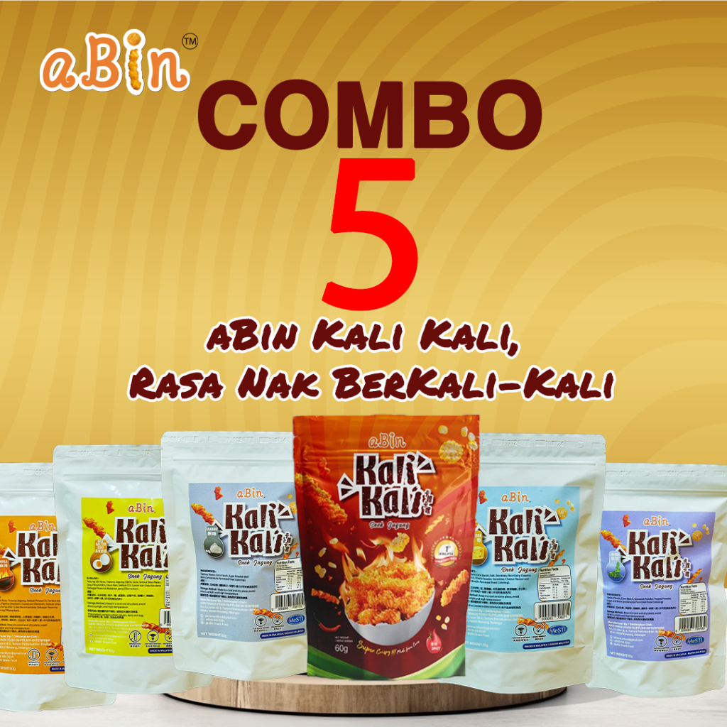 Combo 5 Pack Abin Kali Kali Corn Stick (Classic Sweetness, Seaweed ...