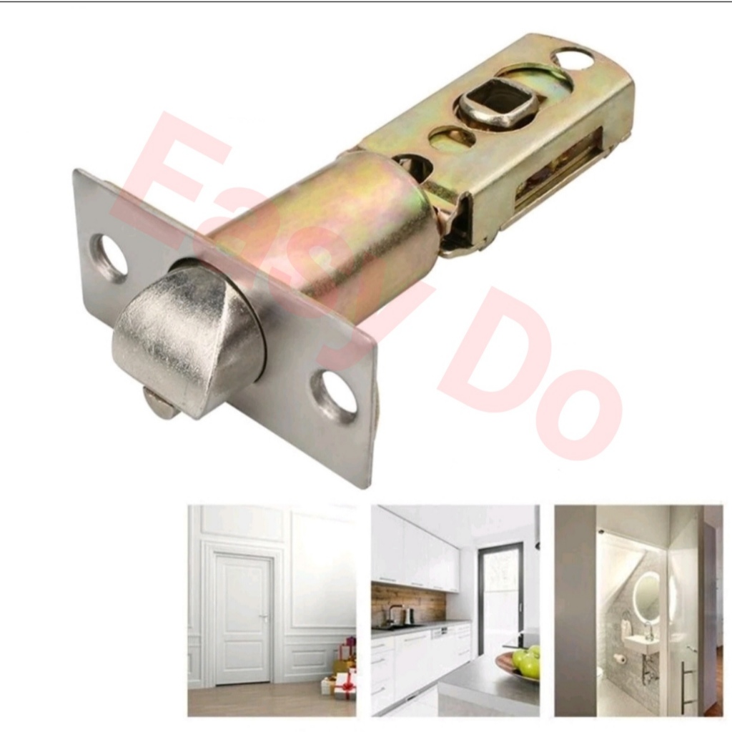Door Lock Tongue Spring Latch Adjustable Backset Part Lever Handle Door ...