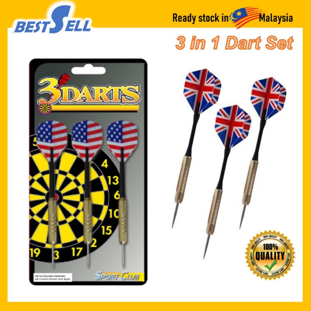 🔥SALE!!🔥 3pcs STEEL TIPS DART SET (3PCS PER SET) | Shopee Malaysia
