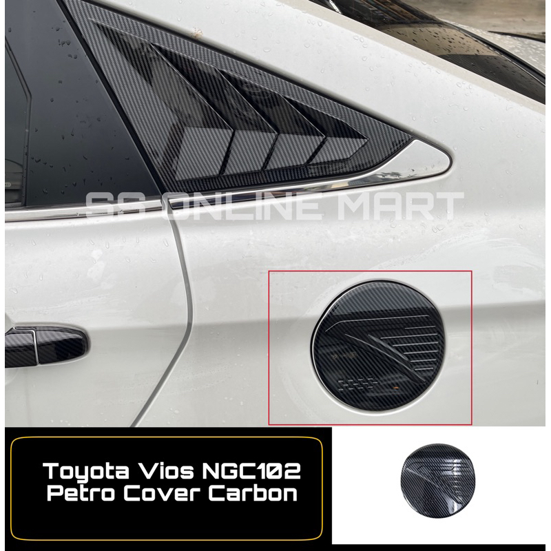 Toyota Vios 2023-2024 NGC102 Petrol Carbon Fiber Cover Parts Exterior ...