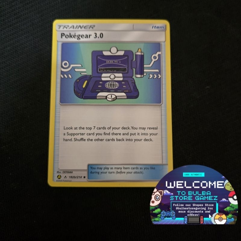 Pokegear 3.0 Alternate Art Promo 182b/214 Pokémon TCG Card Game ...