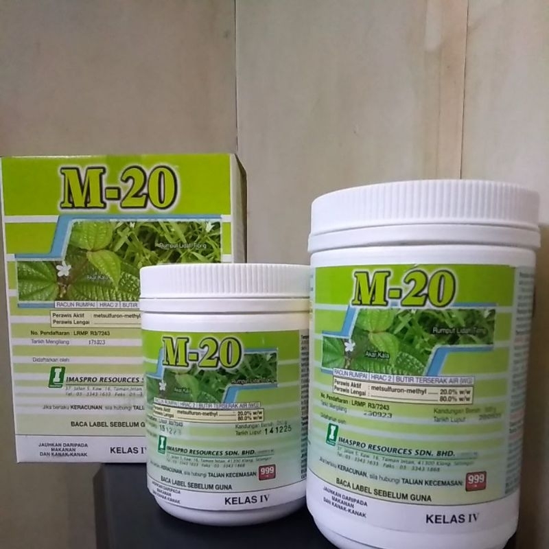 M20 / M-20. 1KG/500G/250G. Racun Anak Pokok Anak Kayu Metsulfuron ...