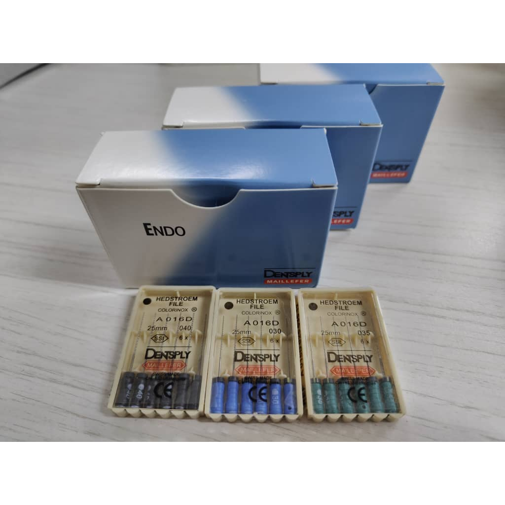 DENTSPLY Dental Endodontic H Files 6's/25mm #030, 035, 040 | Shopee ...