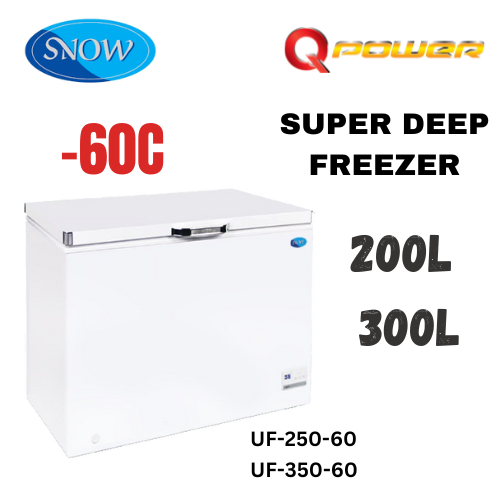 SNOW -60°C SUPER DEEP CHEST FREEZER 200L / 300L (1 year Warranty ...