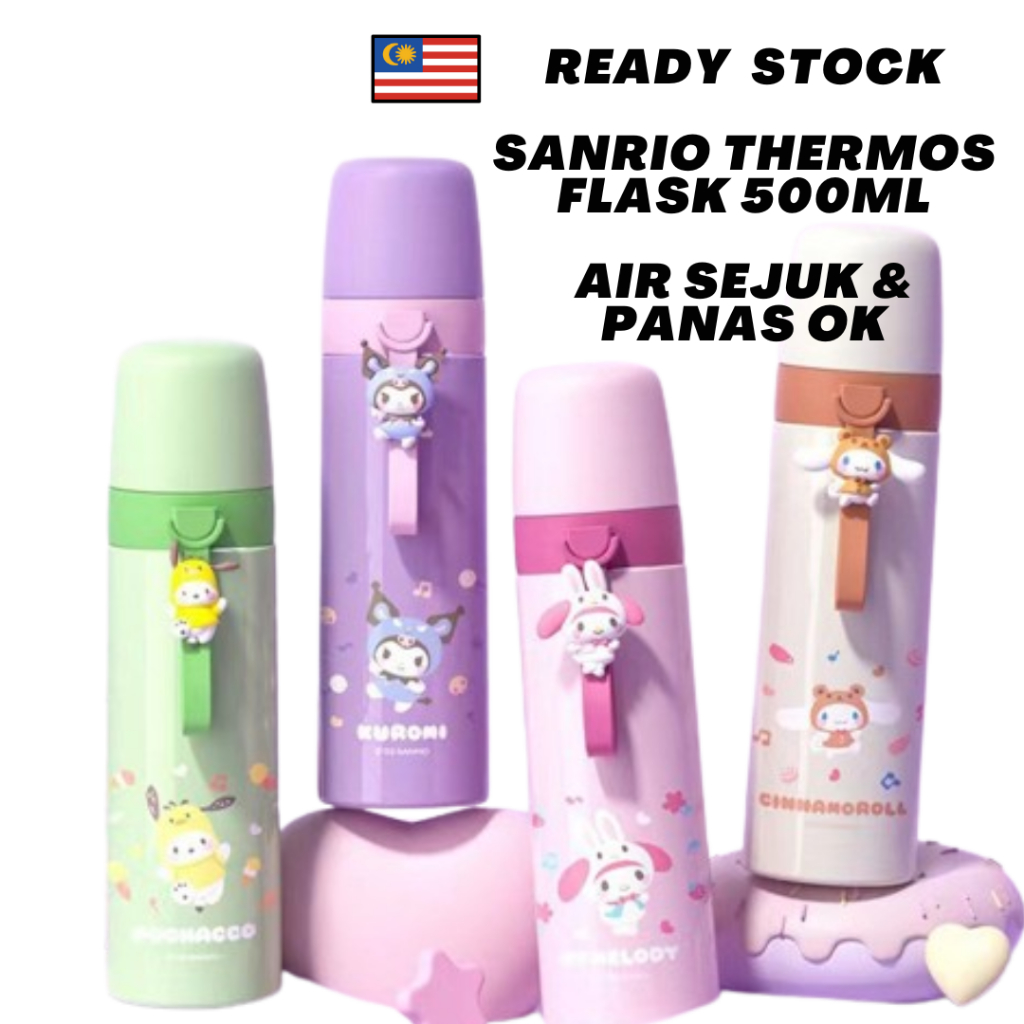Melody Botol Air Cinnamoroll Bottles Hadiah Sanrio Flask Cartoon Water ...