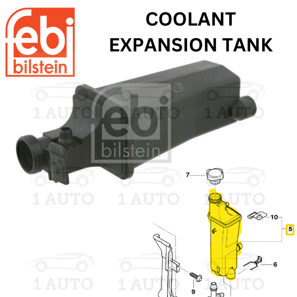 FEBI GERMANY COOLANT EXPANSION TANK BMW E46 M43 318i 1.9 E53 3.0d M57 ...