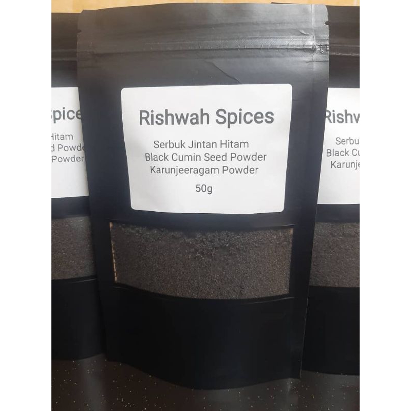 KALONJI POWDER/KARUNJEERAGAM POWDER/BLACK CUMIN POWDER 50G | Shopee ...