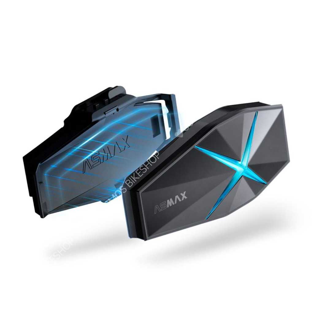 ASMAX F1 PLUS MOTORCYCLE BLUETOOTH HEADSET MESH INTERCOM AI HUMAN ...