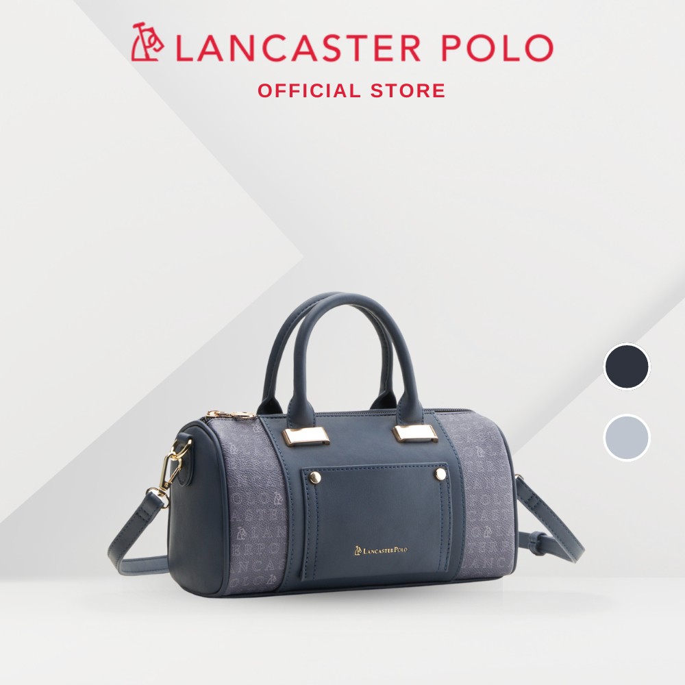Lancaster Polo Cortney Monogram Speedy Barrel Boston Top-Handle Bag ...