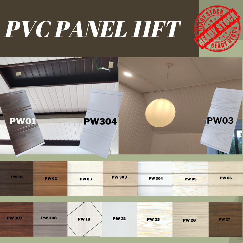 ️‍🔥 New 11 FT Pvc Ceiling / Dinding Panel ️‍🔥 Easy D.I.Y 30cm x 8mm Ready Stock Support Customer ...
