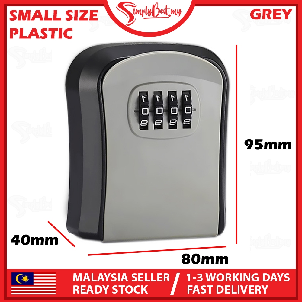 SIMPLYBEST Wall Mount Key Safe Box Numbering Lock Key Storage Lock Box ...