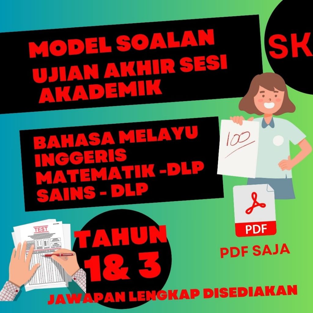 Z23 - Model Soalan UASA Tahun 1 2 3 SK Ujian Akhir Sesi Akademik ...