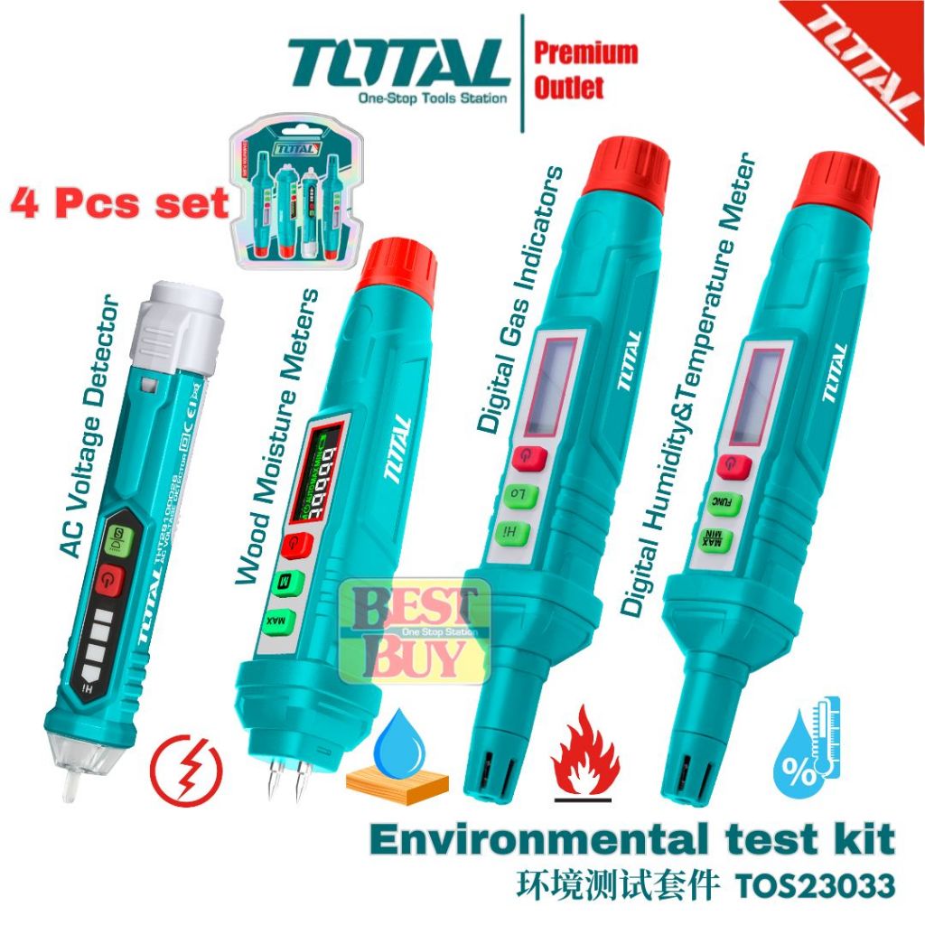 TOTAL Tools 4 Pcs Environmental test kit set 环境测试套件 - TOS23033 | Shopee ...