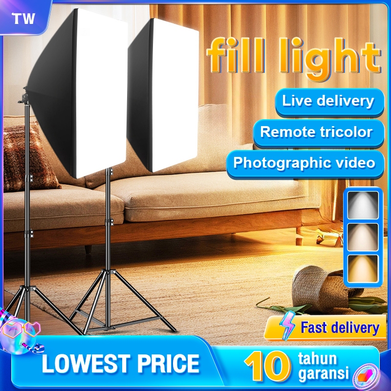 Lampu Studio Lighting Softbox Kit Photography Light Lamp Bulb Mentol ...