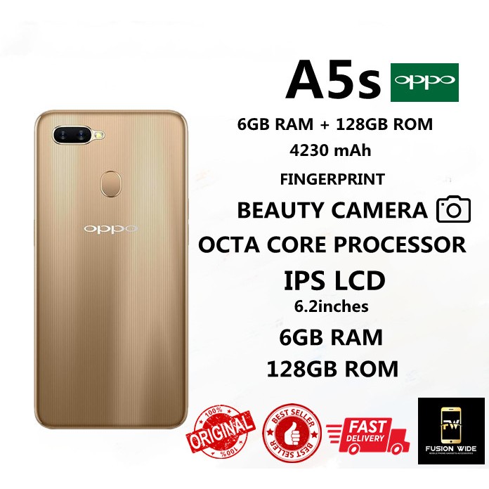 oppo A5s Smartphone 6GB RAM + 128GB ROM 4230MAH Battery | Shopee Malaysia
