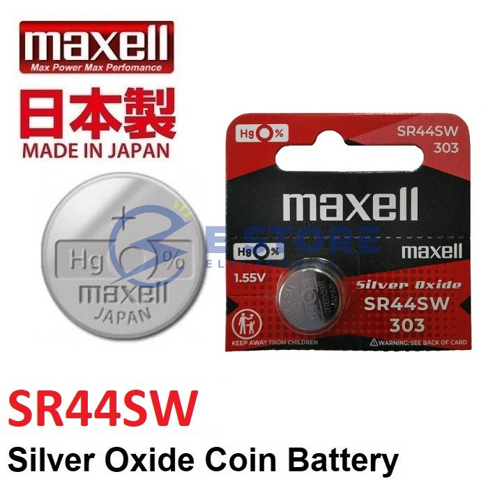 SR44SW (303) GENUINE Maxell Silver Oxide Battery 1.55V | Shopee Malaysia