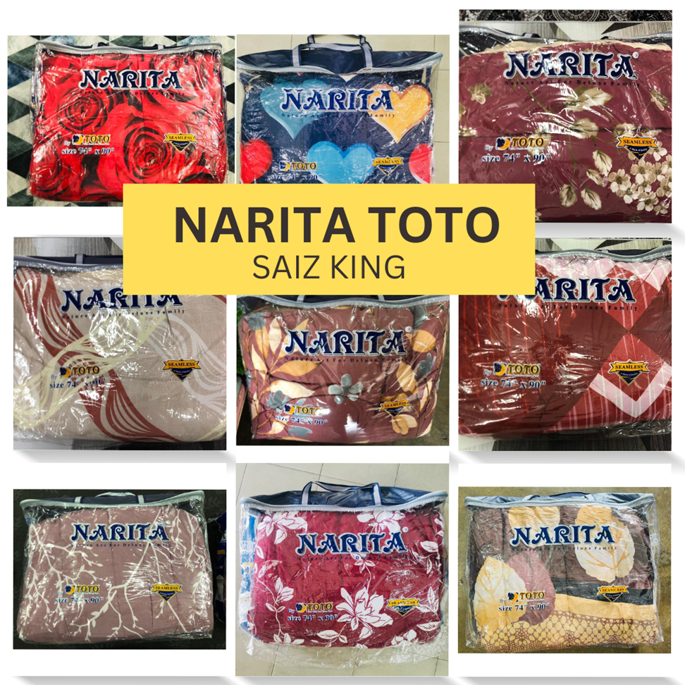 TOTO NARITA Harga Borong Murah BEDDING TILAM HAMPARAN LAPIK ALAS TIDUR COTTON TEBAL SAIZ KING ...