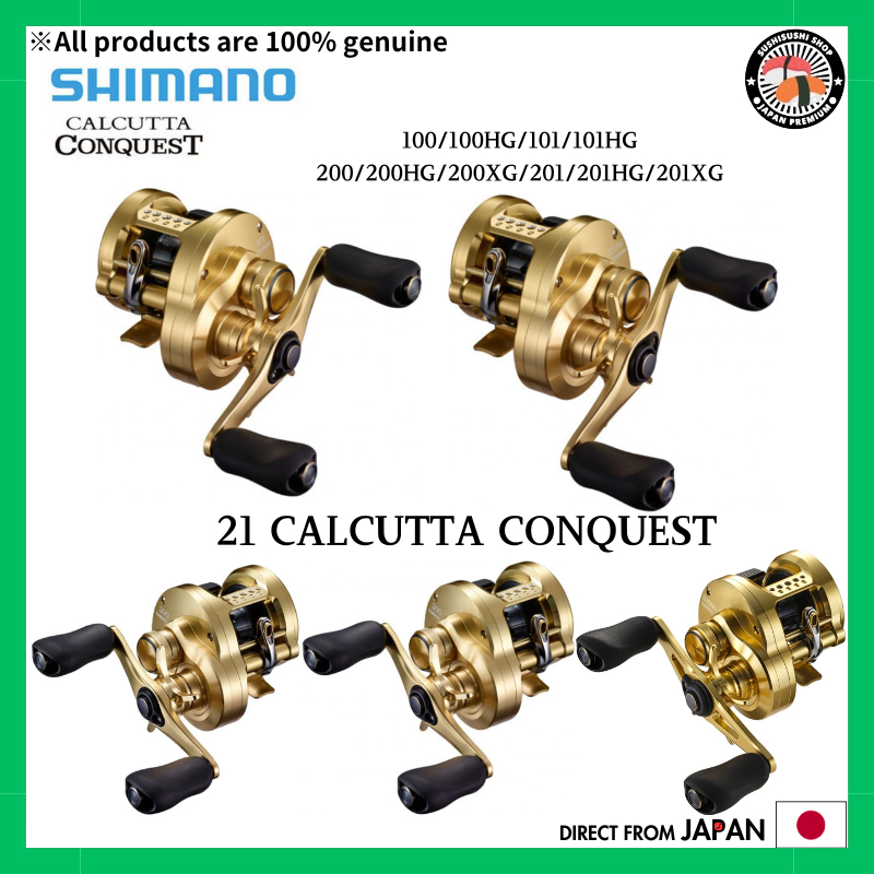 SHIMANO Calcutta Conquest 2021 [100/101/200/201/HG/XG] Baitcasting Reel Direct from Japan ...