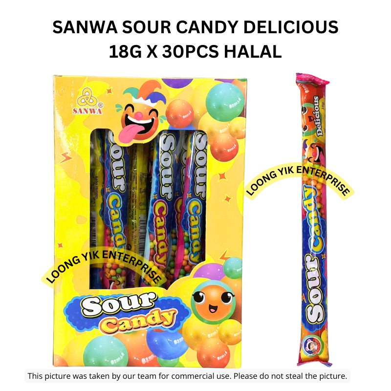 SANWA SOUR CANDY DELICIOUS 18G X 30PCS HALAL (KUNING) | Shopee Malaysia