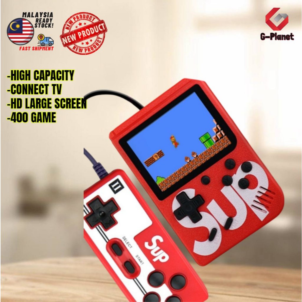 𝟮 𝗣𝗟𝗔𝗬𝗘𝗥 》 400 Games Retro Portable Video Games Classic Console Double ...