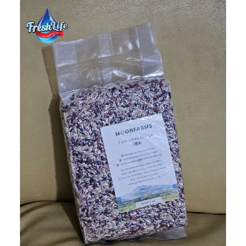 MIXED 7 COLOURS RICE - Original from Thailand 泰国七色天然糙米 1KG | Shopee ...