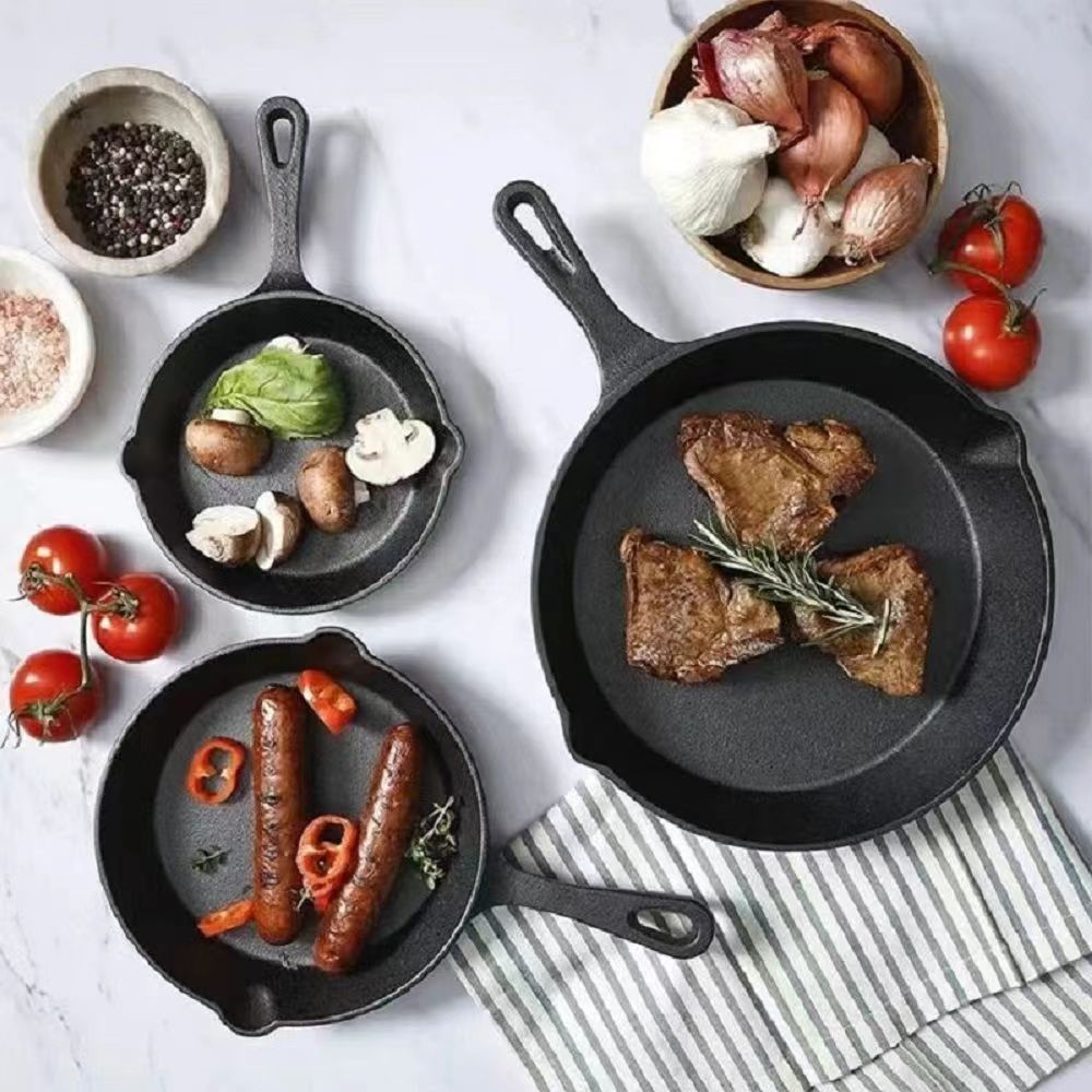 Kuali Masak Besi Tak Lekat Pre-Seasoned Pure Cast Iron Skillet Stik16 ...
