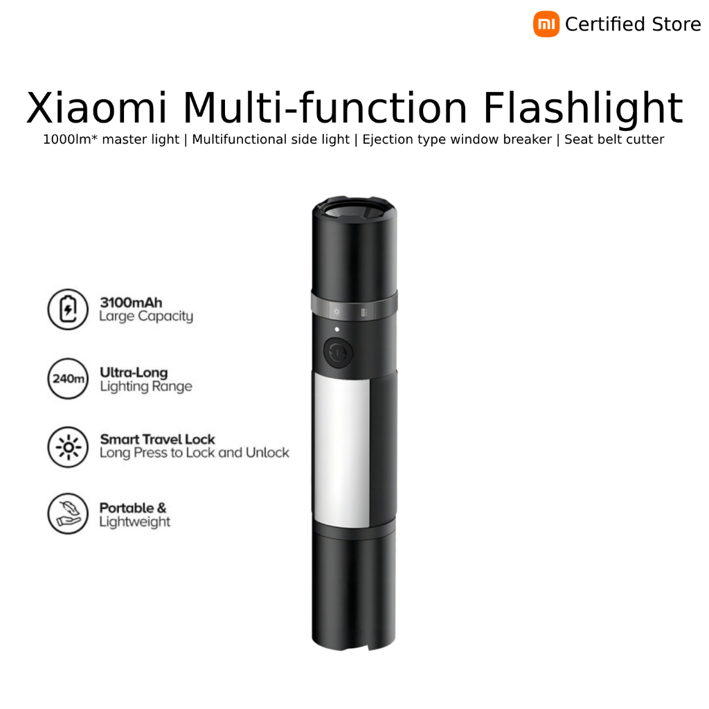 Xiaomi Multi-function Flashlight Ultra-Bright Master Light | Shopee Malaysia