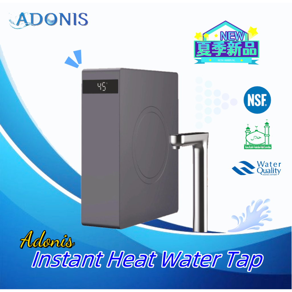 Adonis Instant Heat Tankless Water Tap Water Purifier V2 4 Stage Halal ...