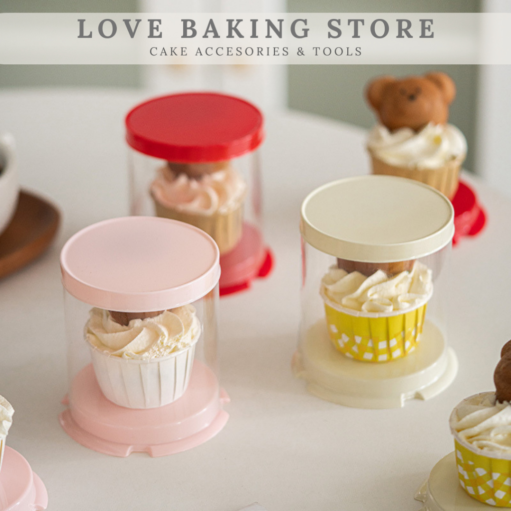 LBS • Transparent Cupcake Box 2 inches Transparent Cake Box Cupcakes ...