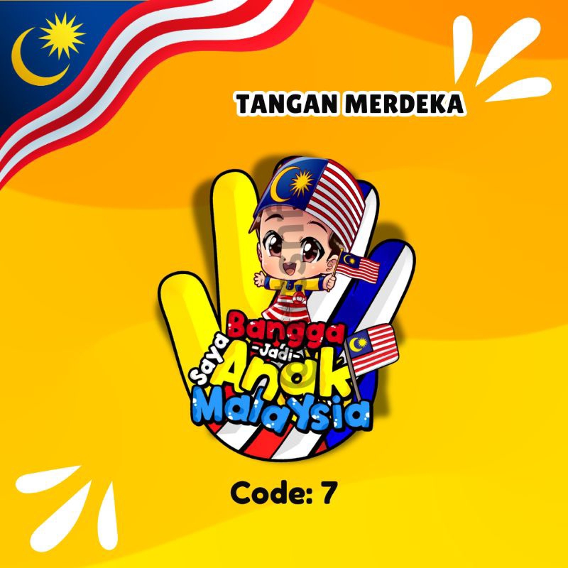 Merdeka 2024 Props Merdeka Tangan Merdeka Lambaian Merdeka Decoration ...