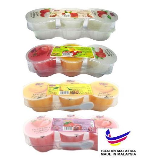 100g x 3 Cups RICO Pudding Fruit Flavoured | Shopee Malaysia