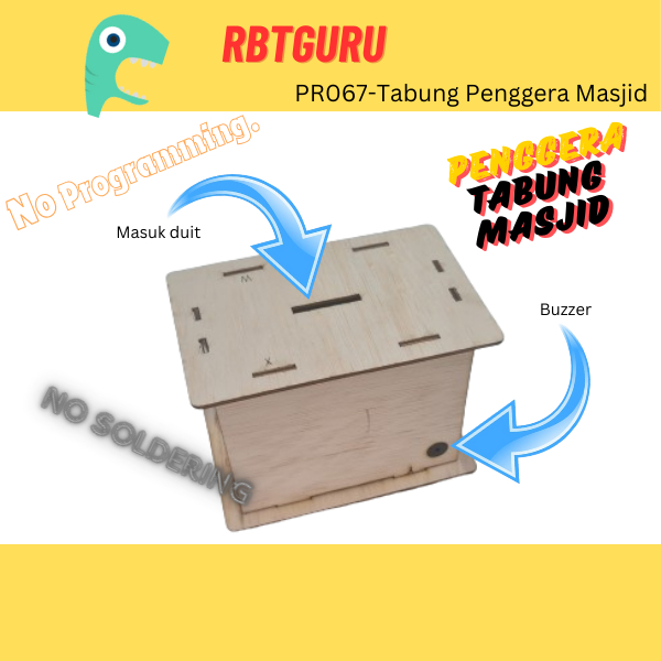 Sistem penggera tabung masjid || Tabung saya || Projek RBT tanpa coding ...
