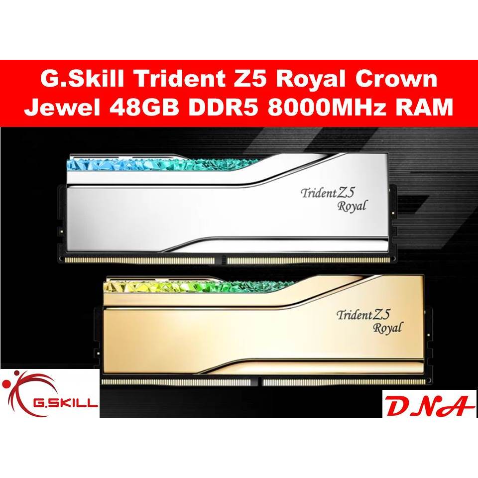 G.Skill Trident Z5 Royal Crown Jewel 48GB DDR5 8000MHz Gaming RAM | Shopee Malaysia