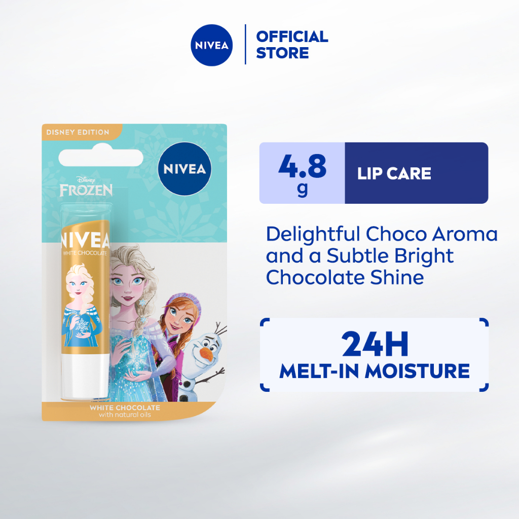 NIVEA Lip Disney Elsa Bright Choco Lip Balm 4.8g / Lip Care / Color ...