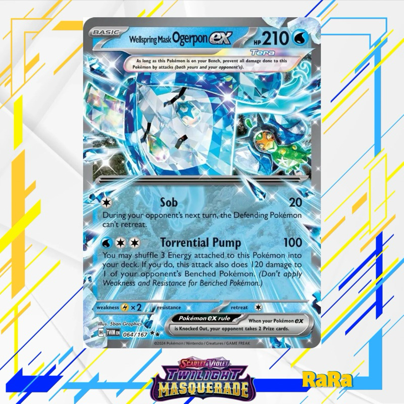 [Pokemon TCG] Wellspring Mask Ogerpon ex - 064/167 - Ultra Rare - SV06 ...