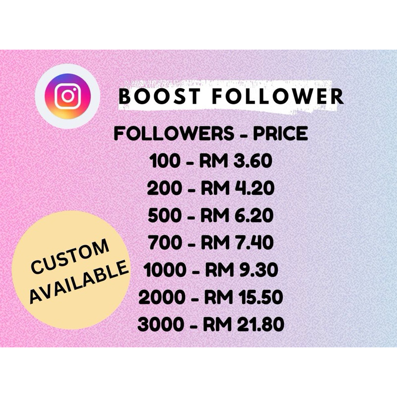 tambah follower ig murah | Shopee Malaysia