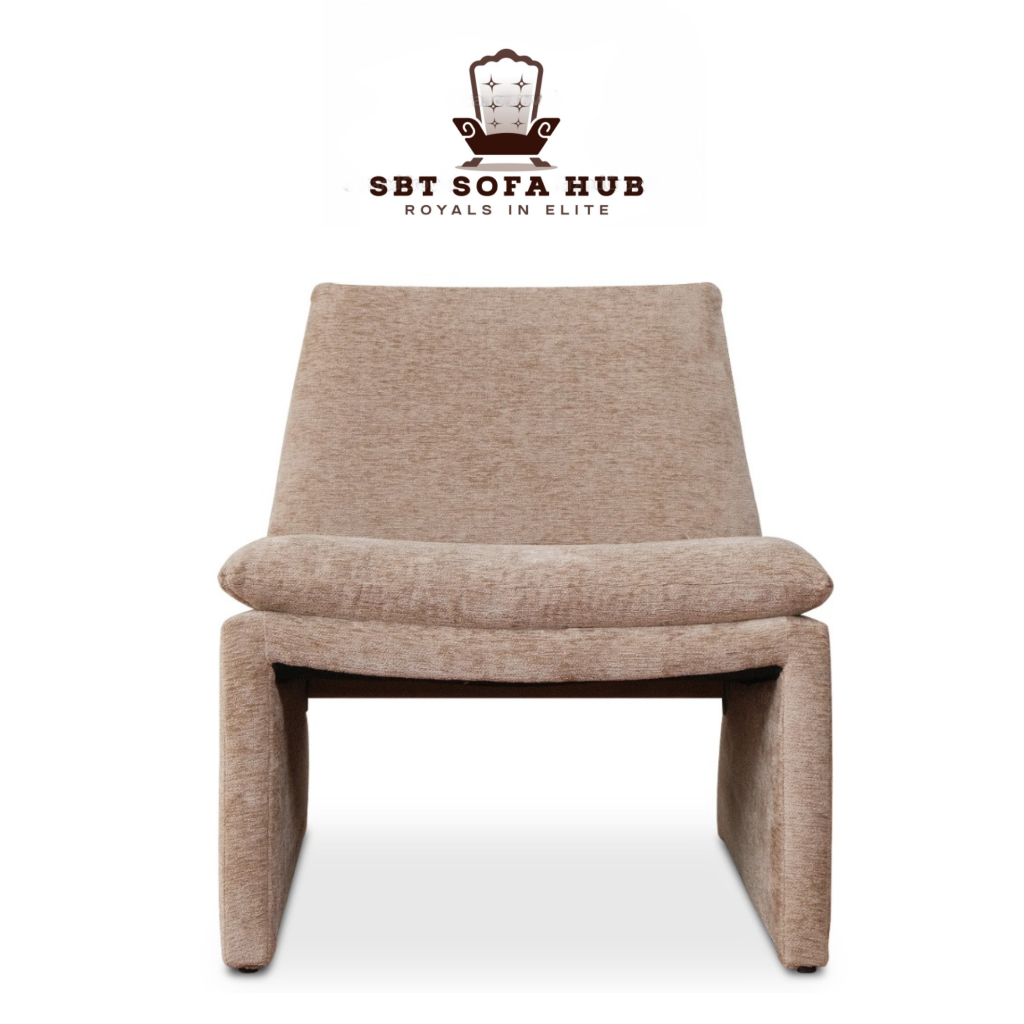 SBT Sand Beige Lounge Chair | Shopee Malaysia