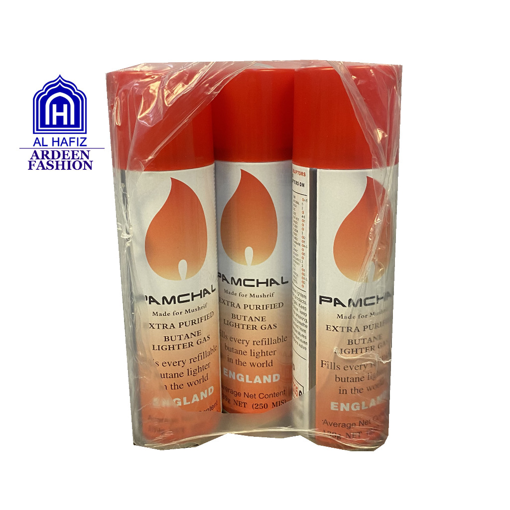 Pamchal Extra Purified Butane Lighter Gas REFILL (139g) | 250ML ...